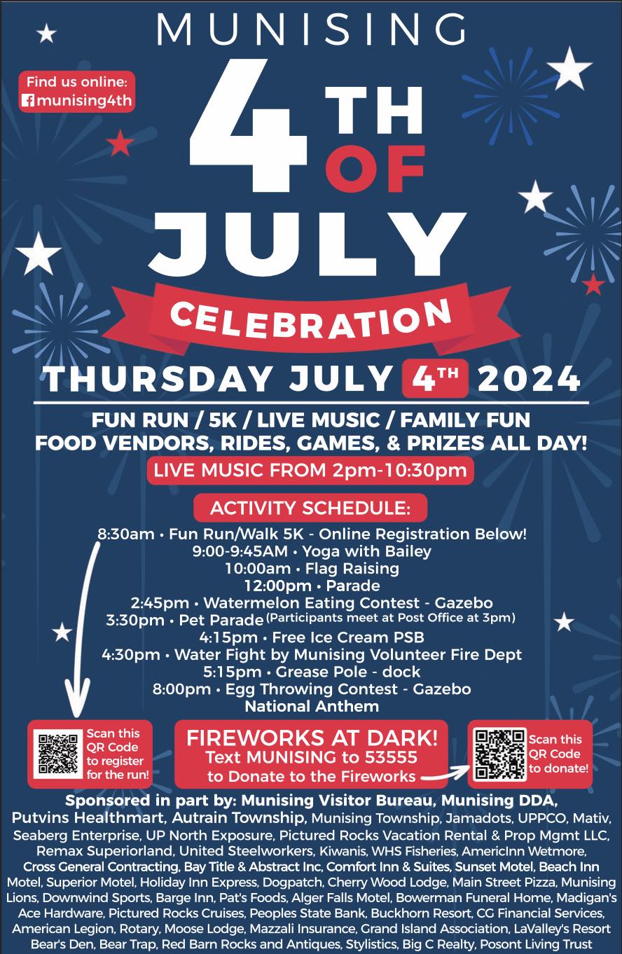 Summer Events Calendar - Explore Munising, Michigan